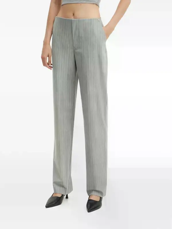 Moschino Pinstripe Straight Leg Trousers