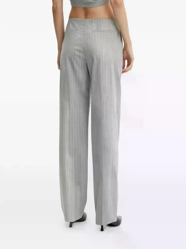 Moschino Pinstripe Straight Leg Trousers