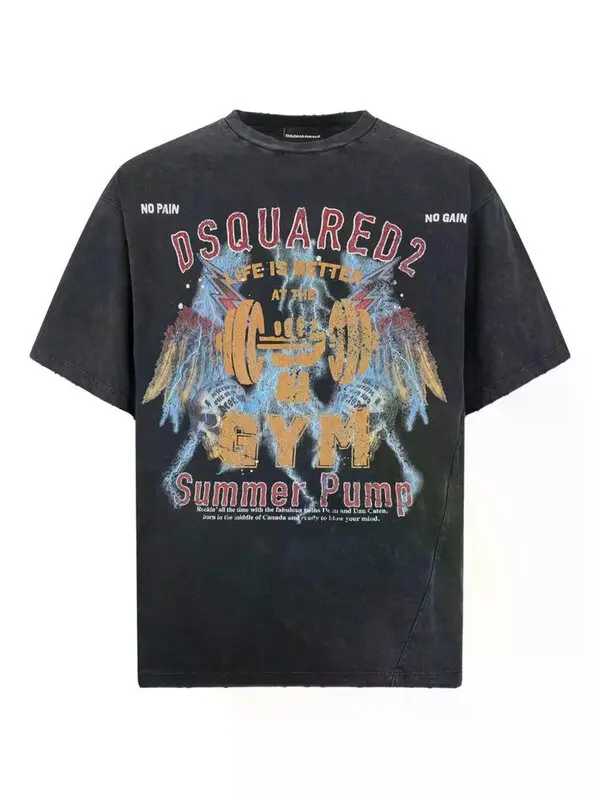 Dsquared2 Rock Wash Iron Fit T-shirt - Grey