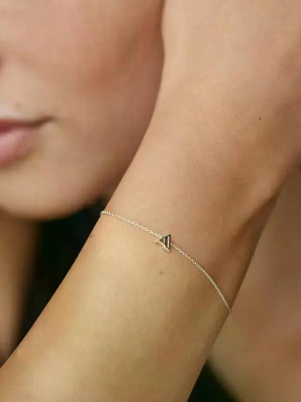 Monica Vinader Initial Chain Bracelet - Silver