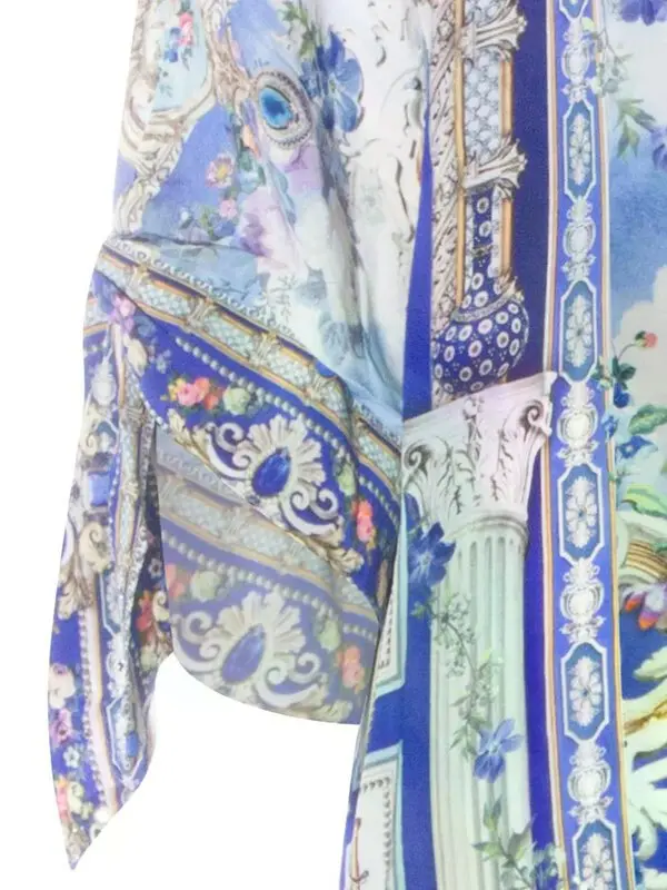Camilla Printed V-neck Kaftan