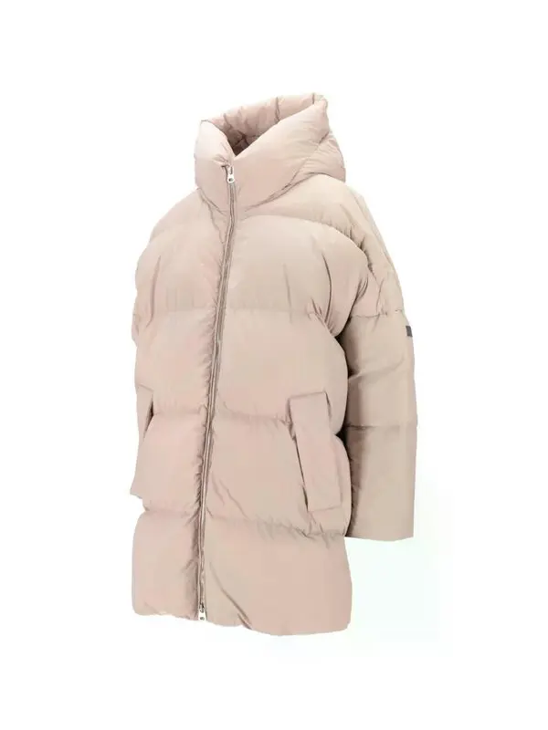 LEMPELIUS Quilted Funnel Neck Coat