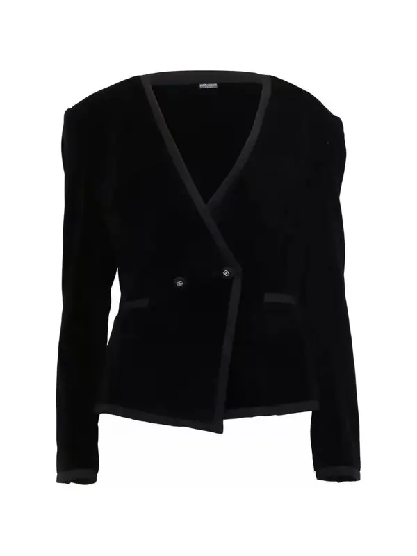 Dolce & Gabbana Double-breasted Velvet Blazer