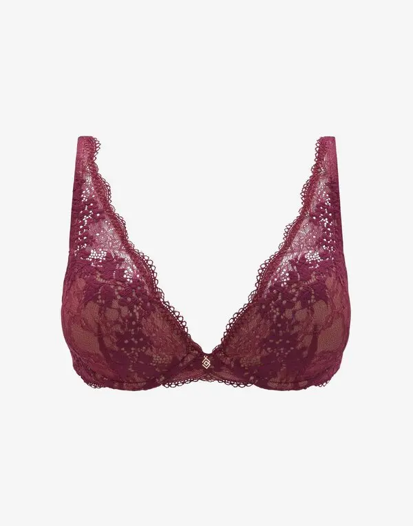 THIRDLOVE All Day Lace Uplift Plunge Bra - Raspberry Crush