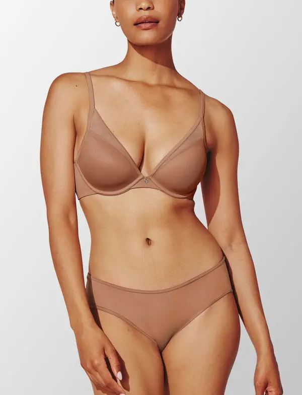 THIRDLOVE 24/7® Classic Uplift Plunge Bra - Mocha