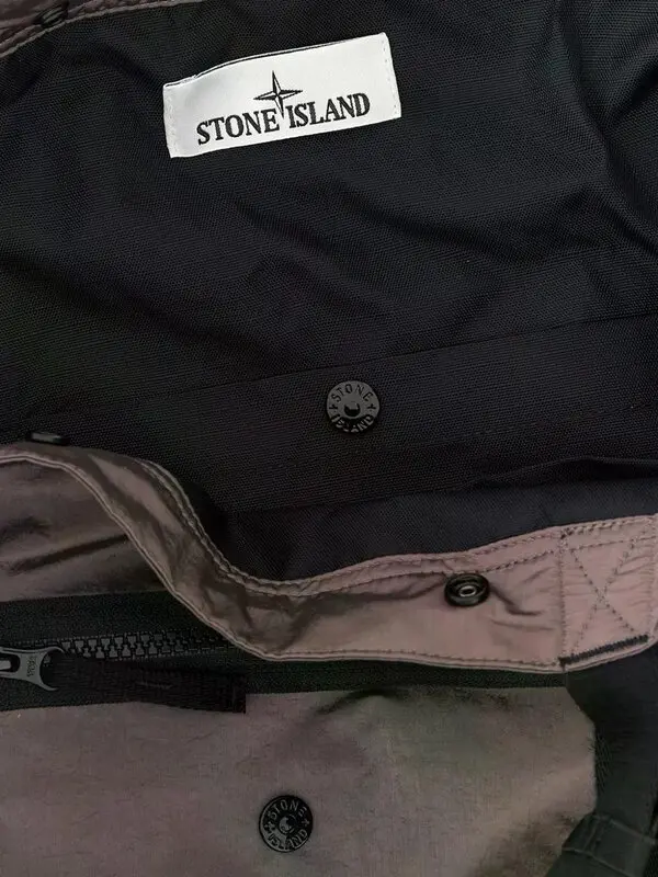 Stone Island Logo-patch Zip-fastening Tote Bag