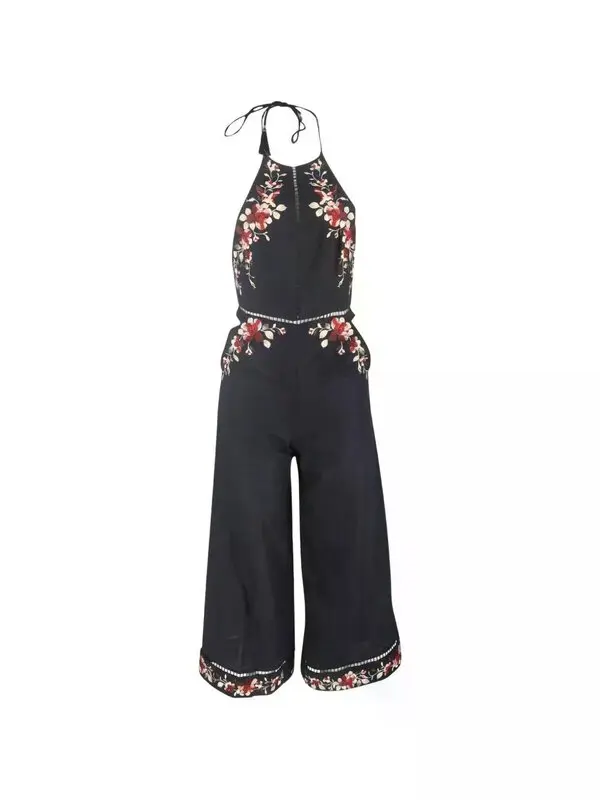 Zimmermann Sakura Halterneck Jumpsuit - Black