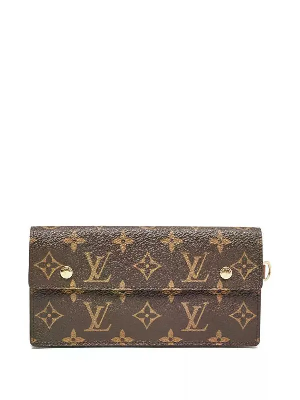 LOUIS VUITTON Portefeuille Accordeon Monogram Canvas Wallet - Brown