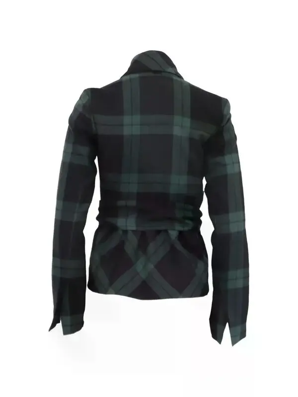 Diane Von Furstenberg Checked Belted Jacket