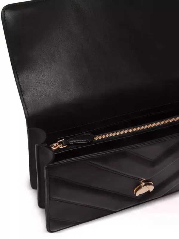 Pinko Medium Love Bag One Chevron Shoulder Bag - Black