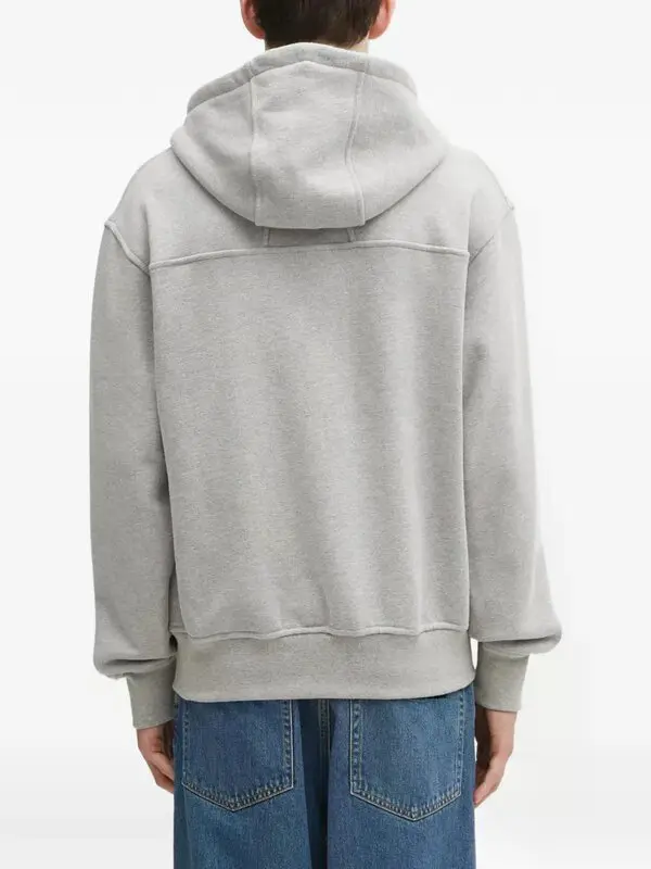 Rhude Logo-embroidered Zip Hoodie