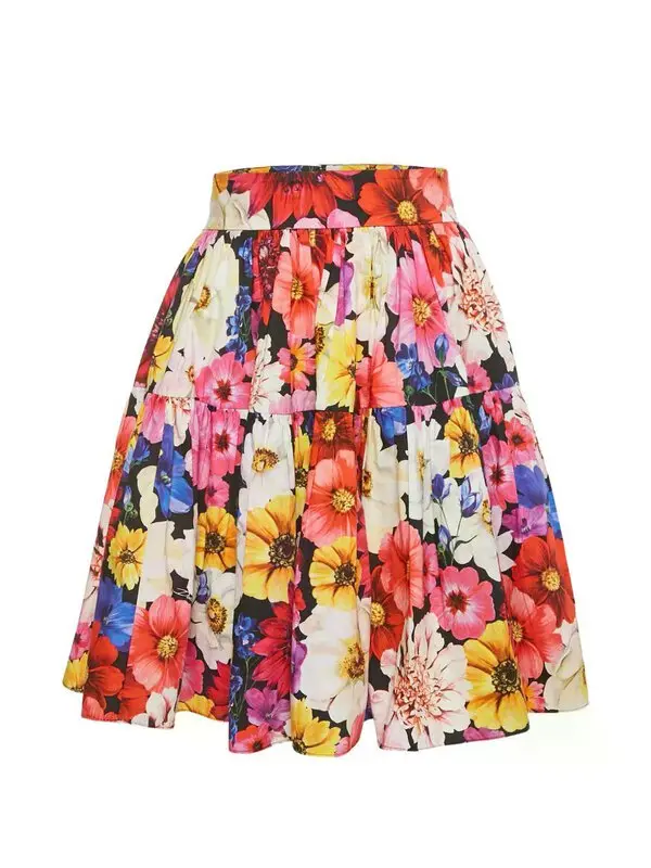 Dolce & Gabbana Floral-pattern Midi Skirt
