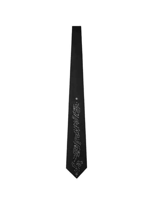 Versace Embellishment Neck Tie - Black