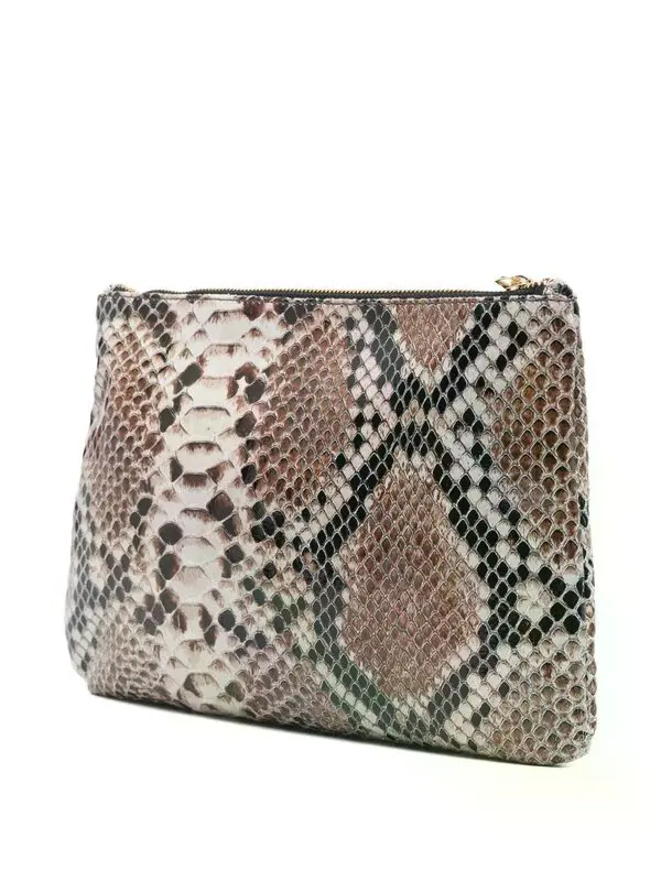 MARC ELLIS Amaya M Snake-effect Clutch Bag