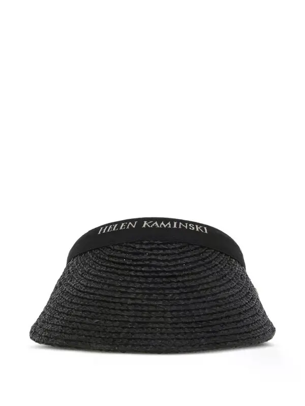 Helen Kaminski Straw Visor - Black