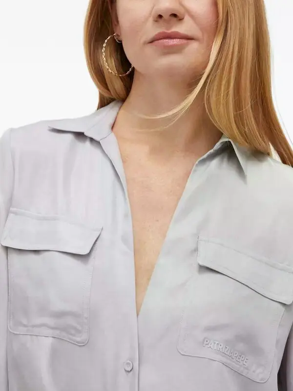Patrizia Pepe Patch-pocket Collared Shirt