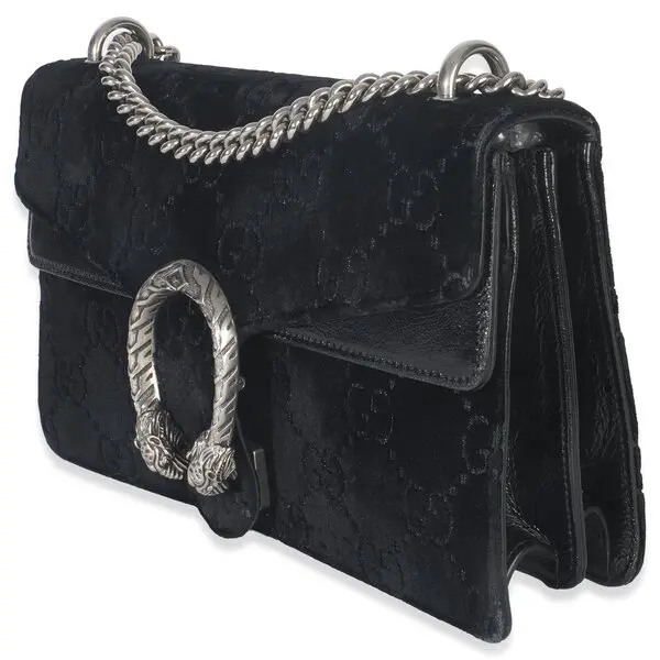 Gucci Gg Embossed Velvet Dionysus Chain Bag