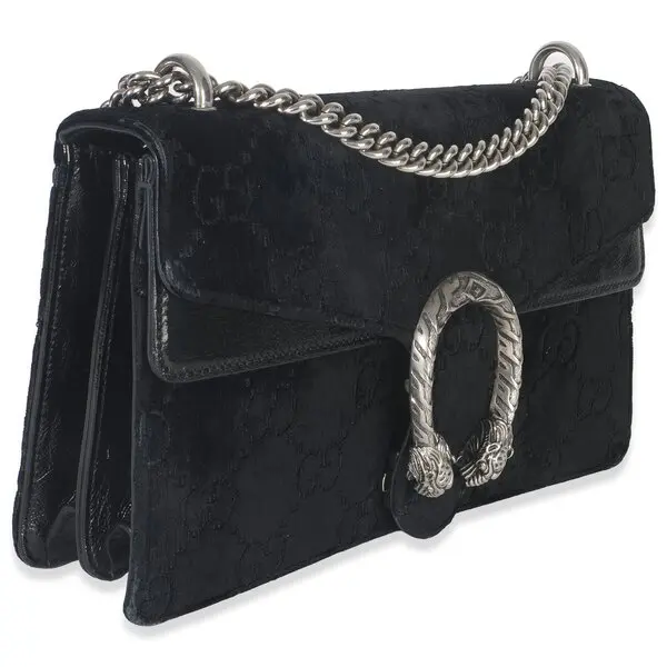 Gucci Gg Embossed Velvet Dionysus Chain Bag