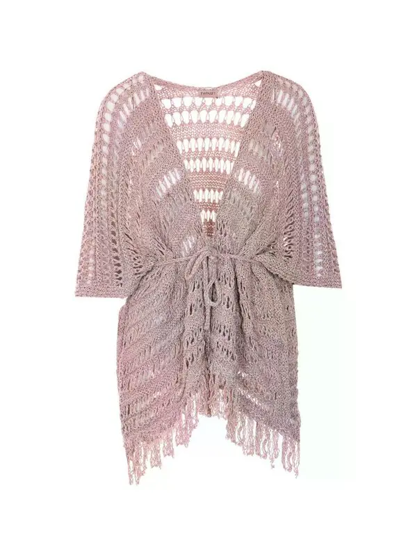 TWINSET Laces Fringe Dress - Pink