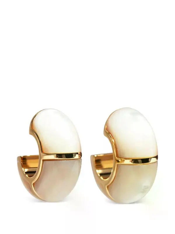 LIZZIE FORTUNATO Pearl Hoop Earrings - Neutrals