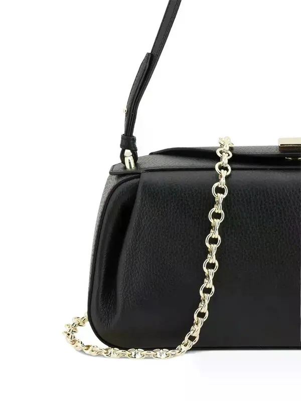 Yuzefi Pebble-grain Shoulder Bag - Black