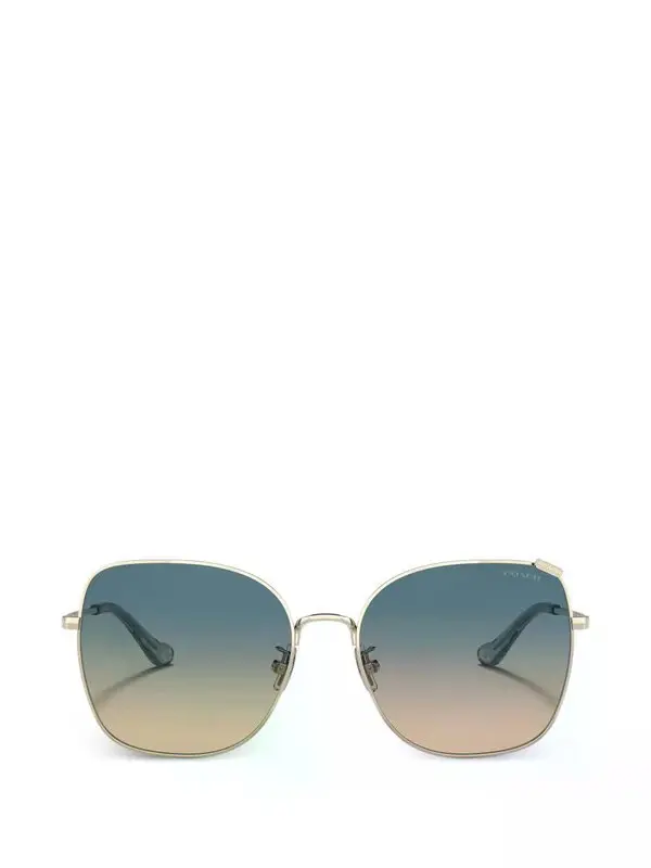 COACH Square-frame Gradient Sunglasses - Gold