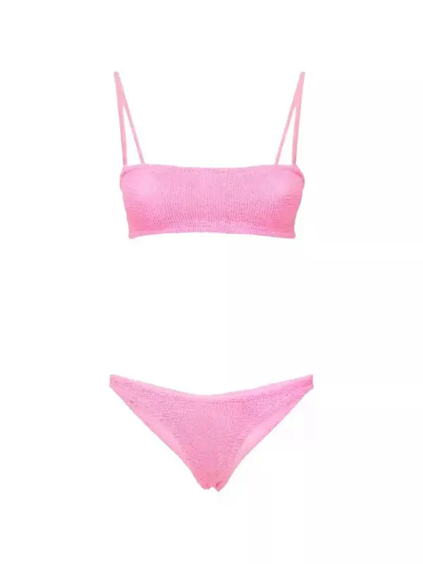 Hunza G Gigi Crinkle Bikini - Pink