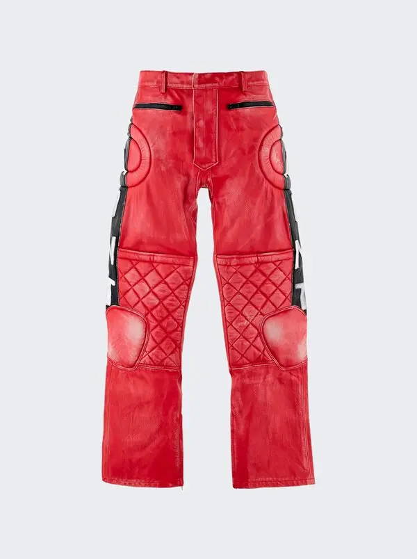 SAINT MXXXXXX Leather Racer Pants