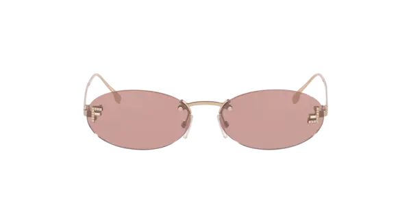 Fendi First Crystal Sunglasses - Silver Mirror