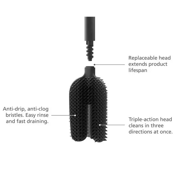 JOSEPH JOSEPH Flex 360 Advanced Toilet Brush With Matt Finish