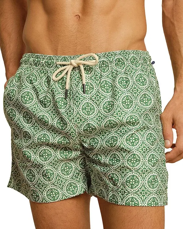 PENINSULA SWIMWEAR Drawstring Swim Shorts - Green Montecristo