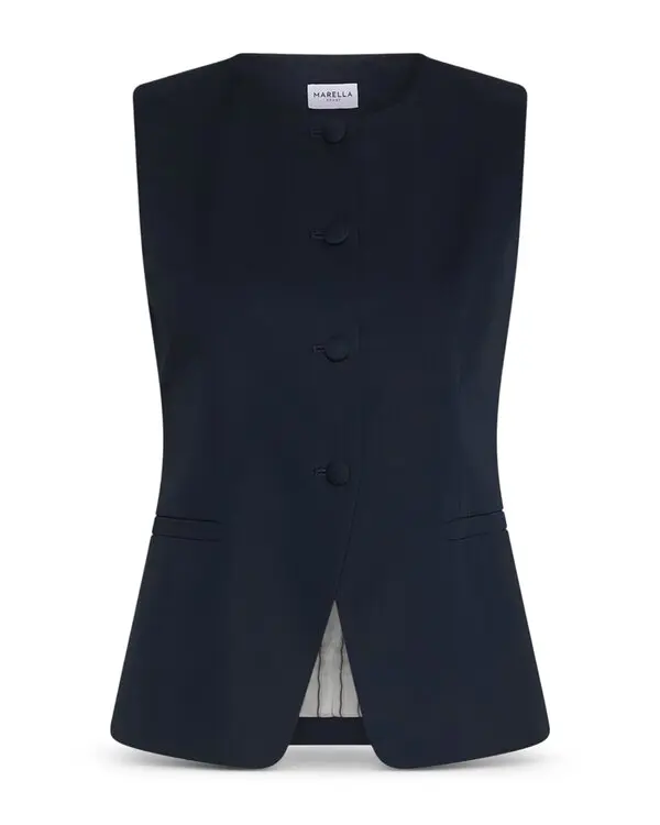 Marella Sleeveless Buttoned Vest