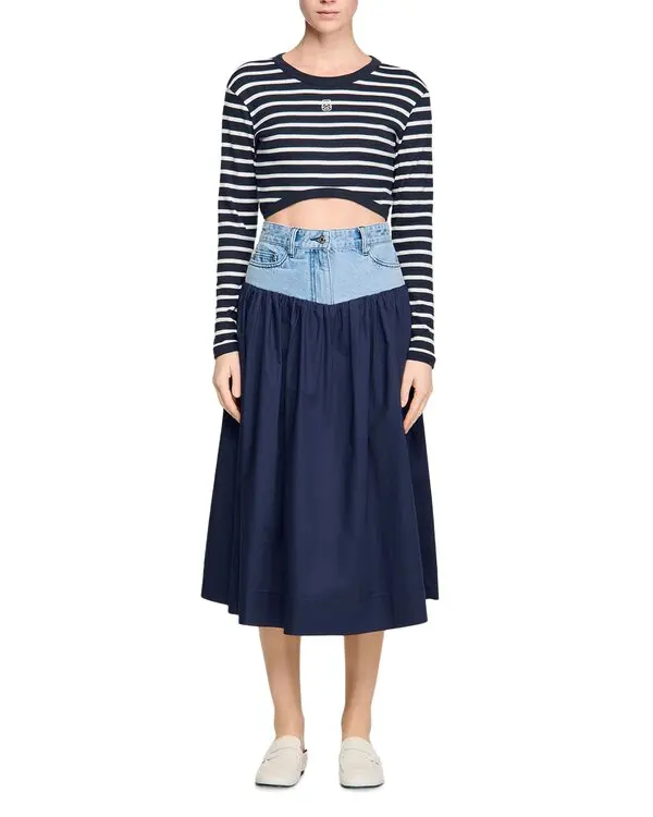 Sandro Long Skirt