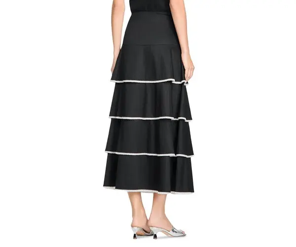 Sandro Long Tiered Skirt