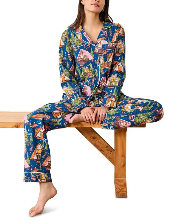 PRINTFRESH Print Fresh Bonfire Stories Long Pajama Set