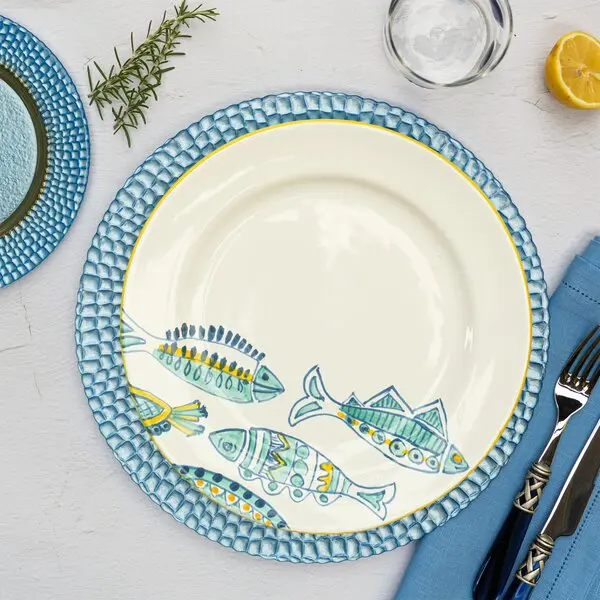 VIETRI Elba's Fish Dinner Plate
