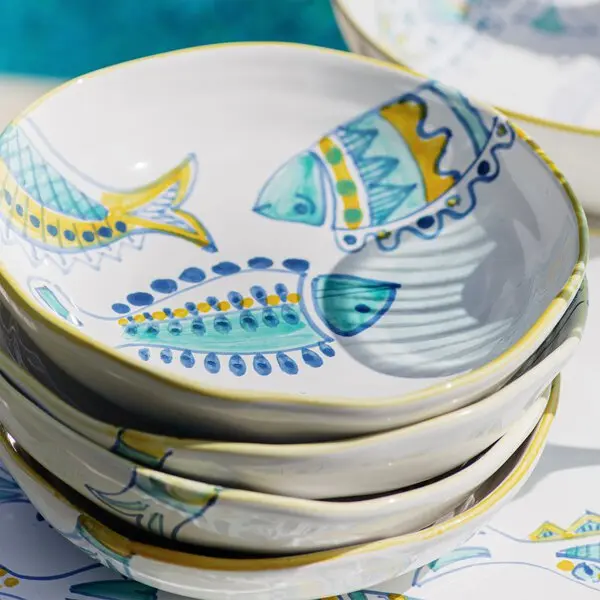 VIETRI Elba's Fish Pasta Bowl - Multi