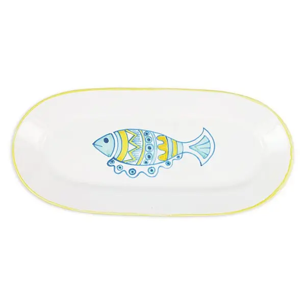 VIETRI Elba's Fish Narrow Oval Platter - Multi