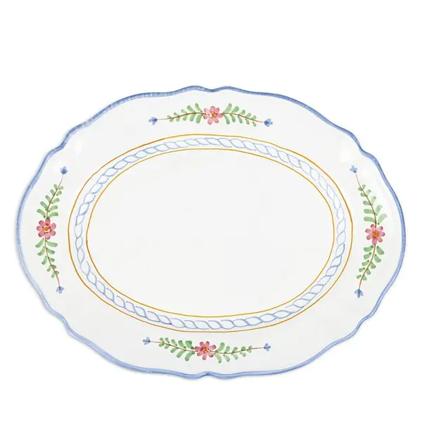 VIETRI Bella Rosa Oval Platter