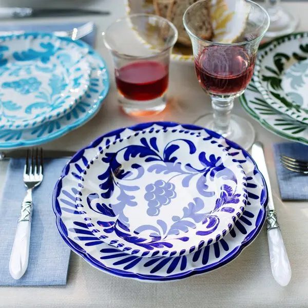 VIETRI Arezzo Cobalt Dinner Plate - Blue