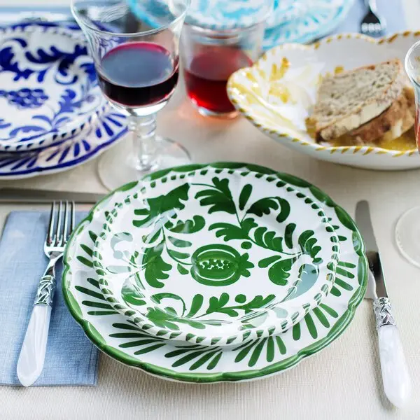 VIETRI Arezzo Dinner Plate - Green