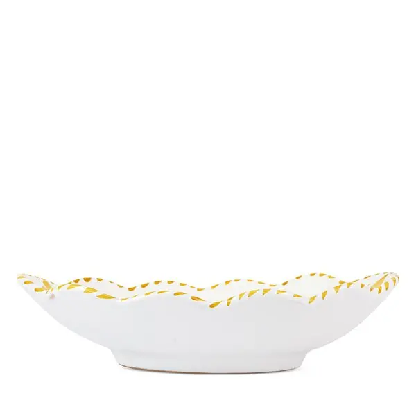 VIETRI Arezzo Oval Bowl - Yellow