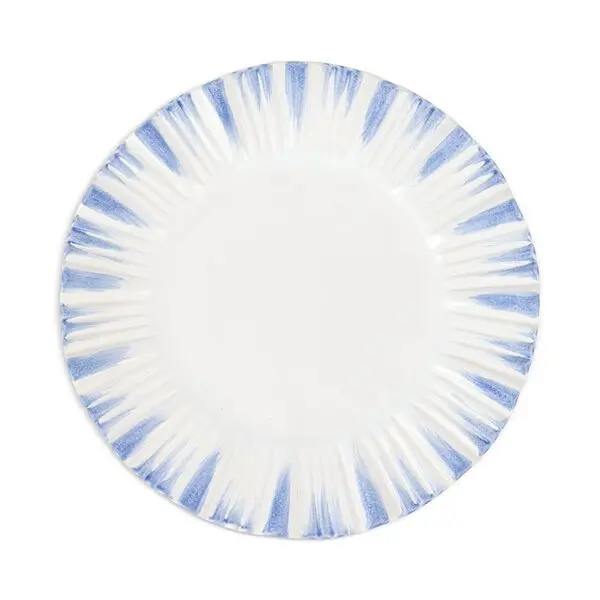 VIETRI Bari Blue And American Dinner Plate - White