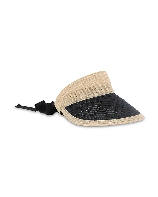 Eugenia Kim Ricky Color Block Visor - Natural/black