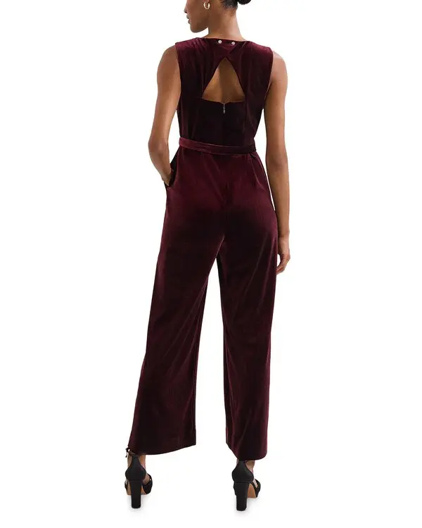PHASE EIGHT Velvet Wide Leg Jumpsuit