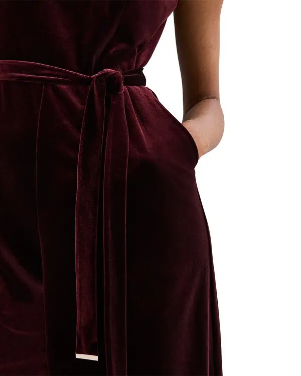 PHASE EIGHT Velvet Wide Leg Jumpsuit