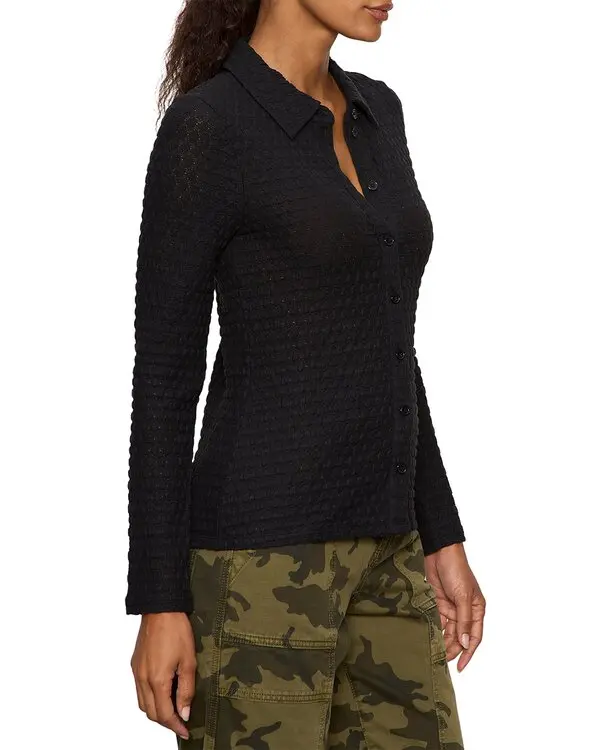 Sanctuary Dreamer Textured Shirt - Black
