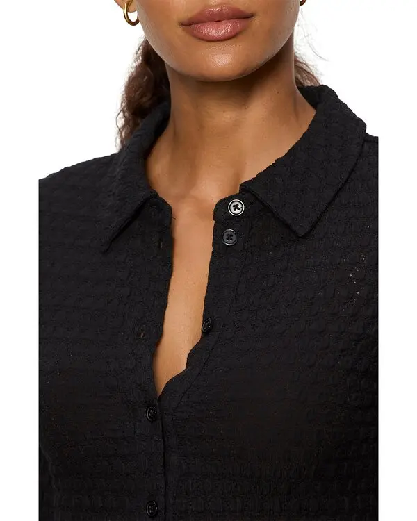 Sanctuary Dreamer Textured Shirt - Black