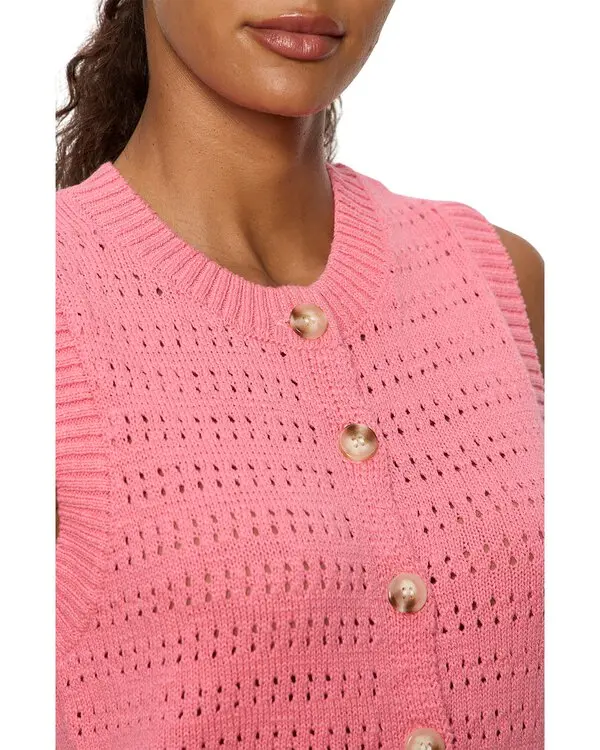 Sanctuary Sleeveless Openwork Cardigan