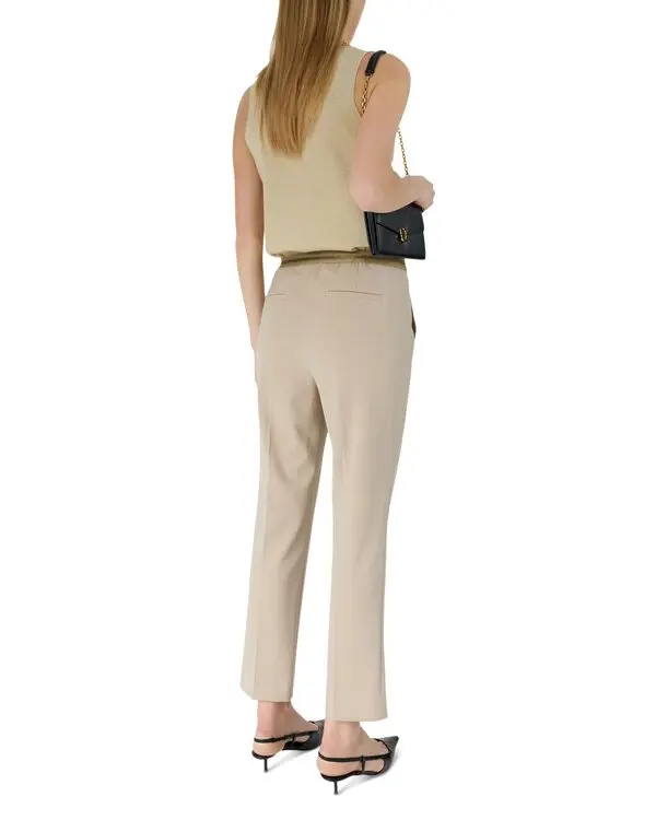 Gerard Darel Alya Straight Ankle Pants - Beige